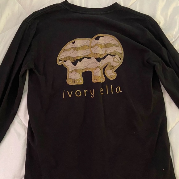 ivory ella | Tops | Ivory Ella Black Long Sleeve | Poshmark